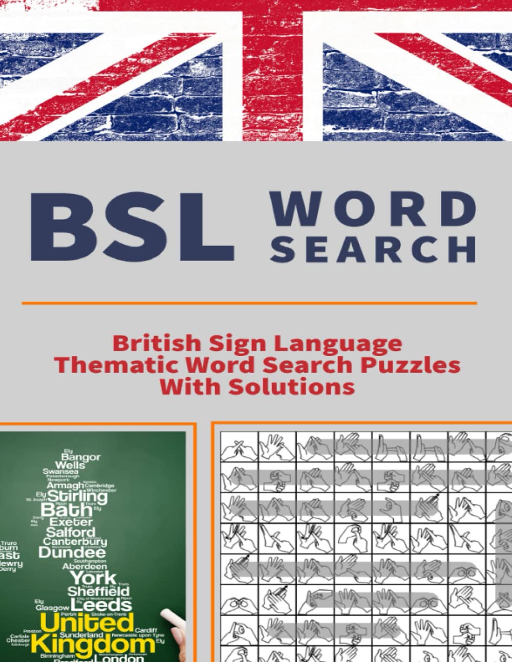 BSL Word Search: British Sign Language Puzzles (Thematic finger ...