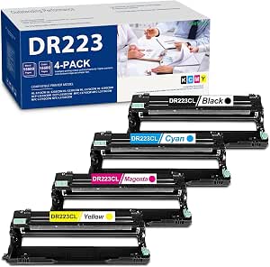 Amazon.com: DR223CL Drum Unit Set 4-Pack, DR223CL 4PK Replacement for ...