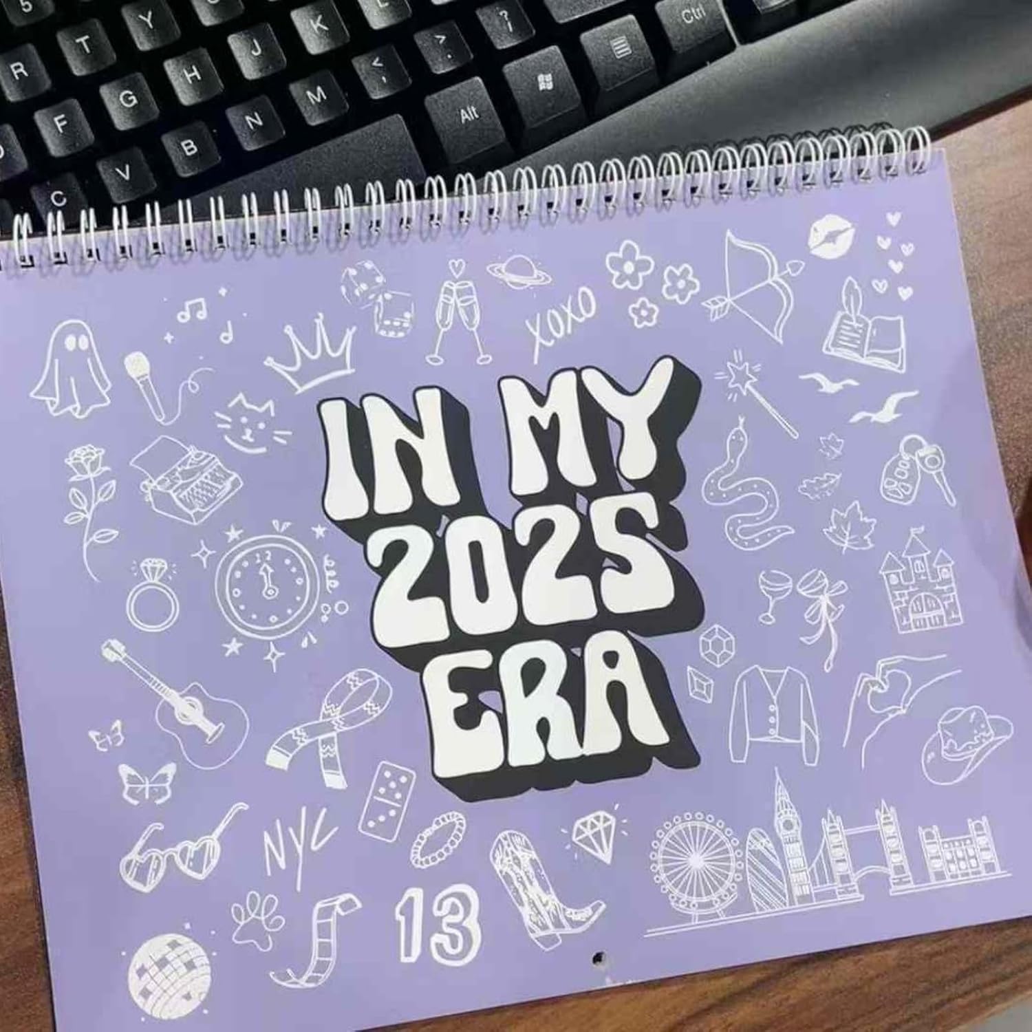 Calendar 2025 Taylor Swift 2025 Calendar - Hand Drawn Music & Tour ...