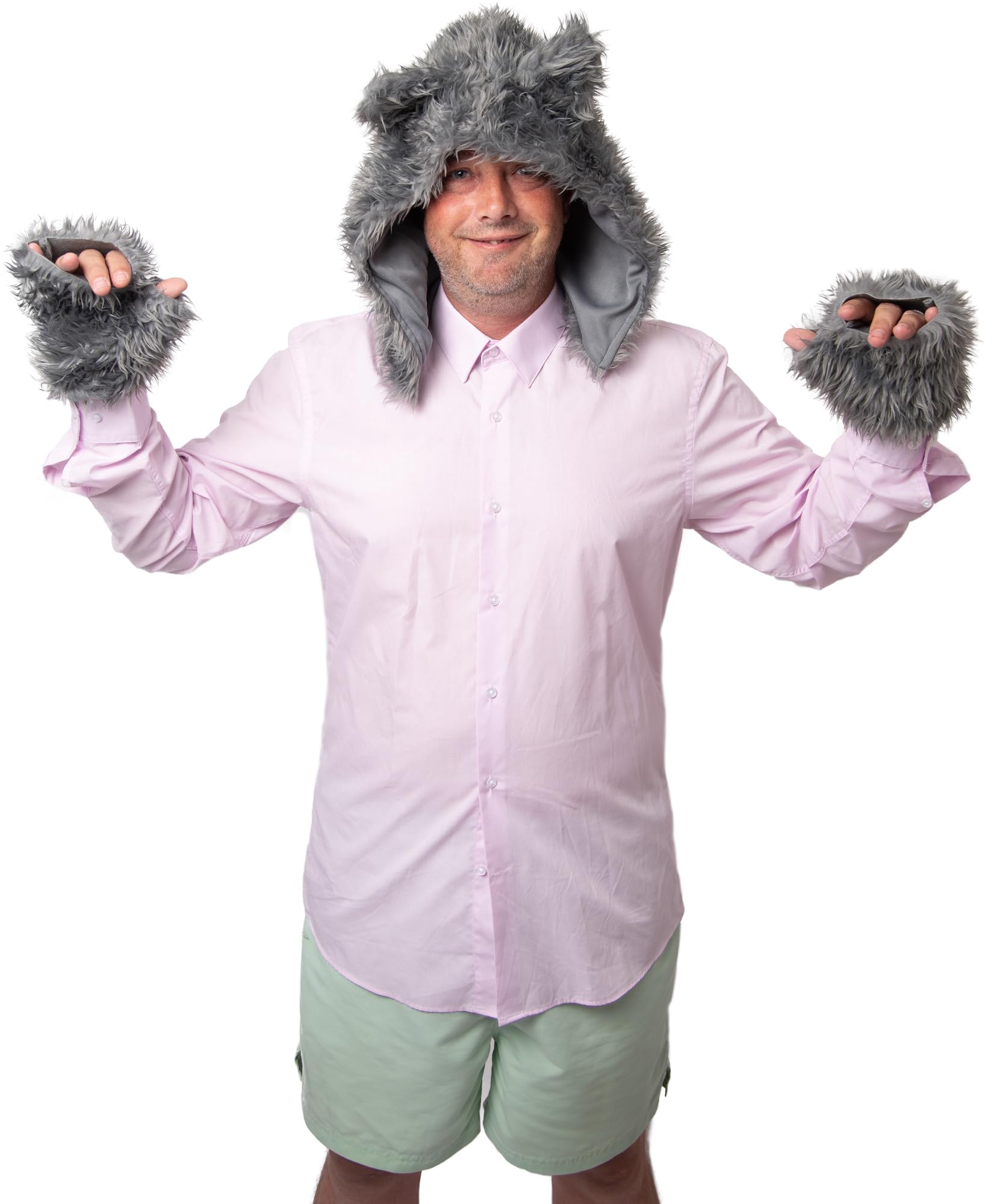 Amazon.com: Adult's Basic Werewolf Costume Accessory Kit Grey ...
