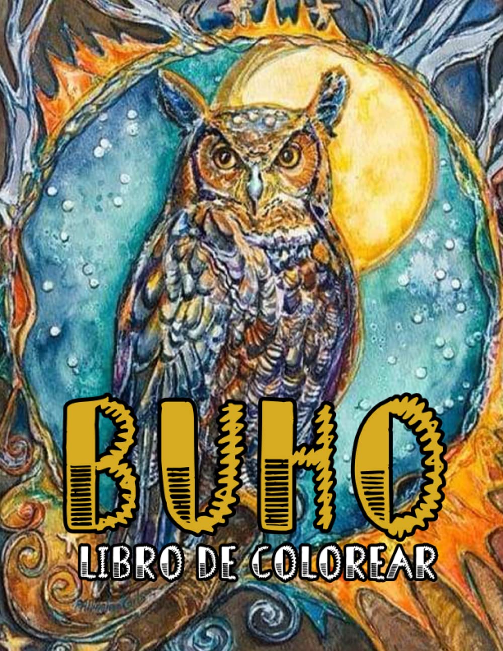 Libro De Colorear De Buho Increibles Paginas Para Colorear De ...