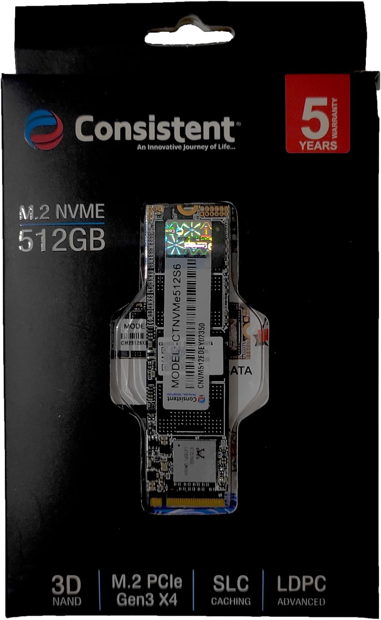 Amazon.in: Buy Consistent 512 GB NVMe PCIe M.2 SSD 2280, 3D NAND with ...