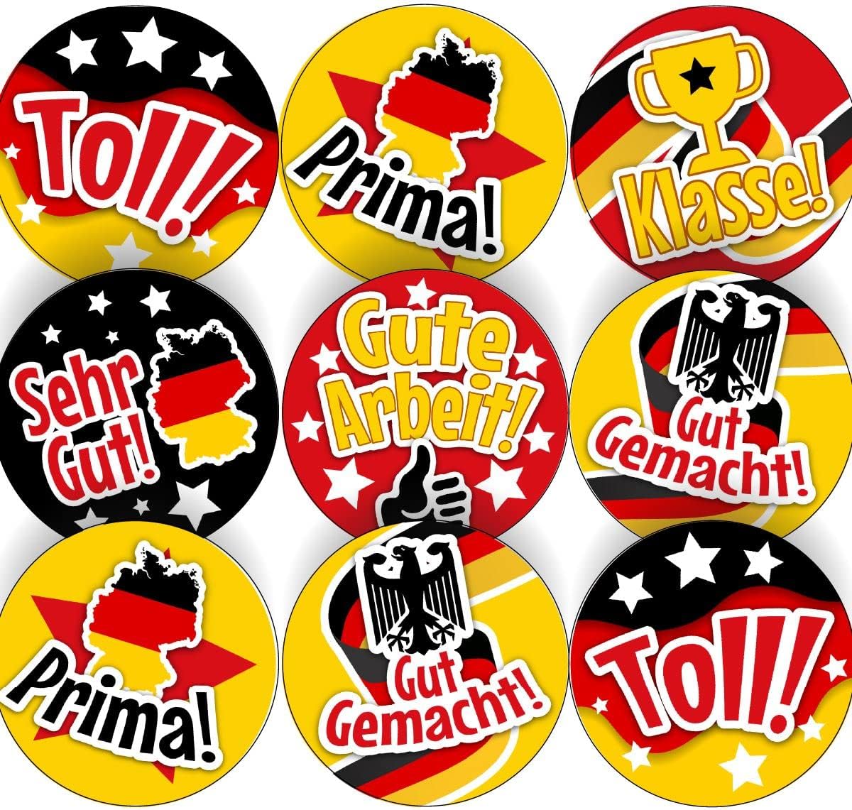 A5 Sticker Sheet German Vinyl Stickers - Deutschland Germany School ...