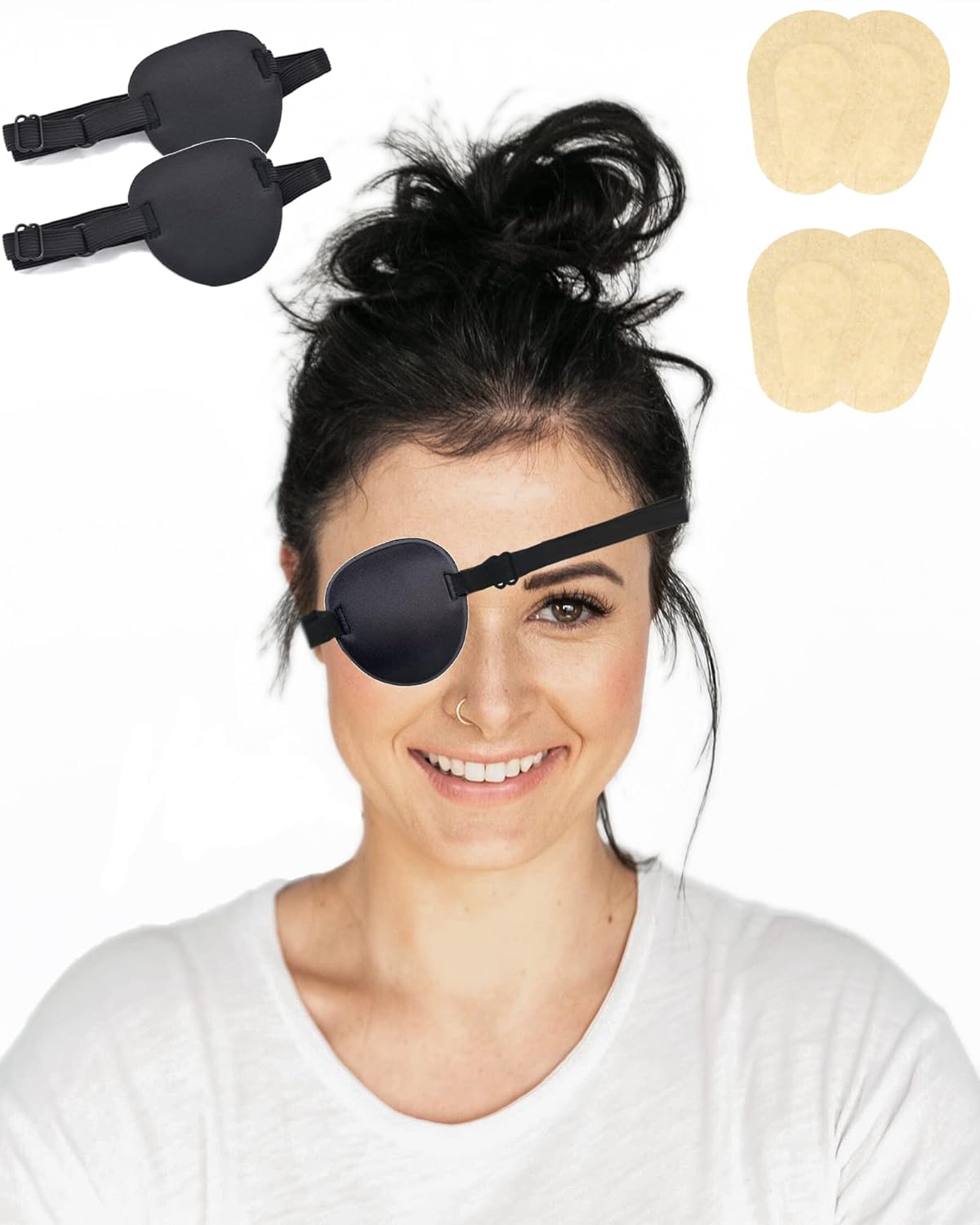 Amazon.com: Brozigo Eye Patch, Eye Patches for Adults and Kids 2-pack ...