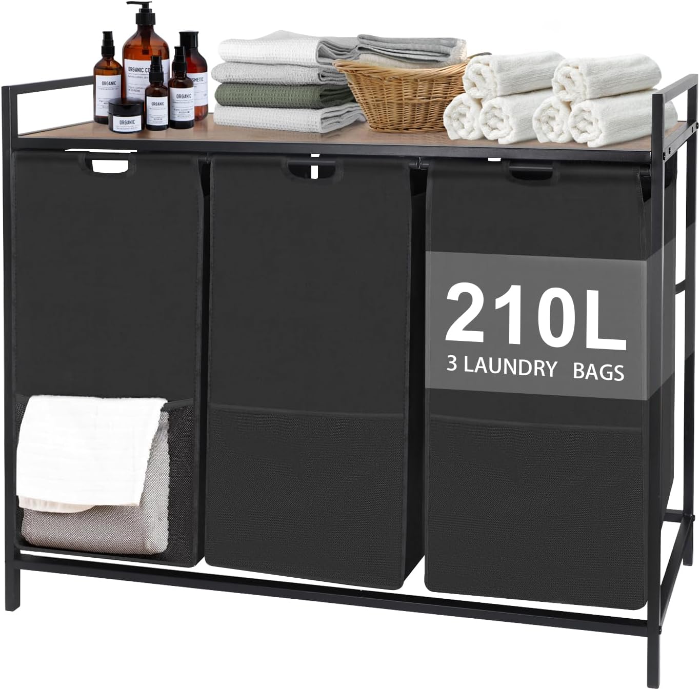 Amazon.com: VZIUDYN Laundry Basket, Laundry Hamper with Removable Large ...