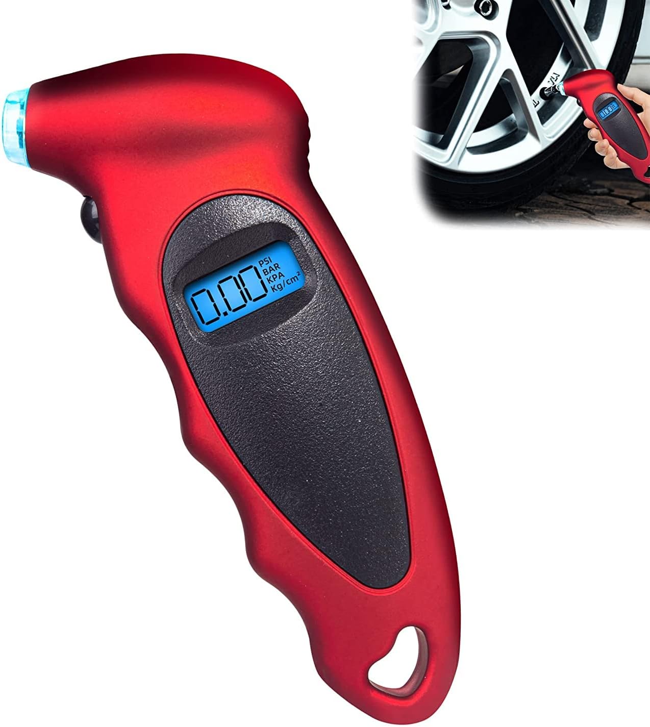 Digital Tyre Pressure Gauge 150 PSI 4 Settings for Car Truck Bicycle ...