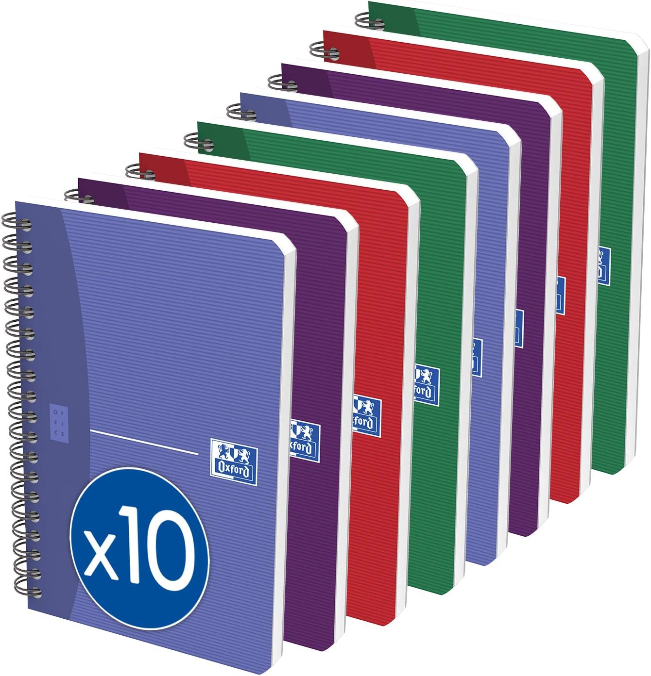 Oxford Office Spiral Notebook, Flexible Deck Side 11 x 17 cm 180 Pages ...