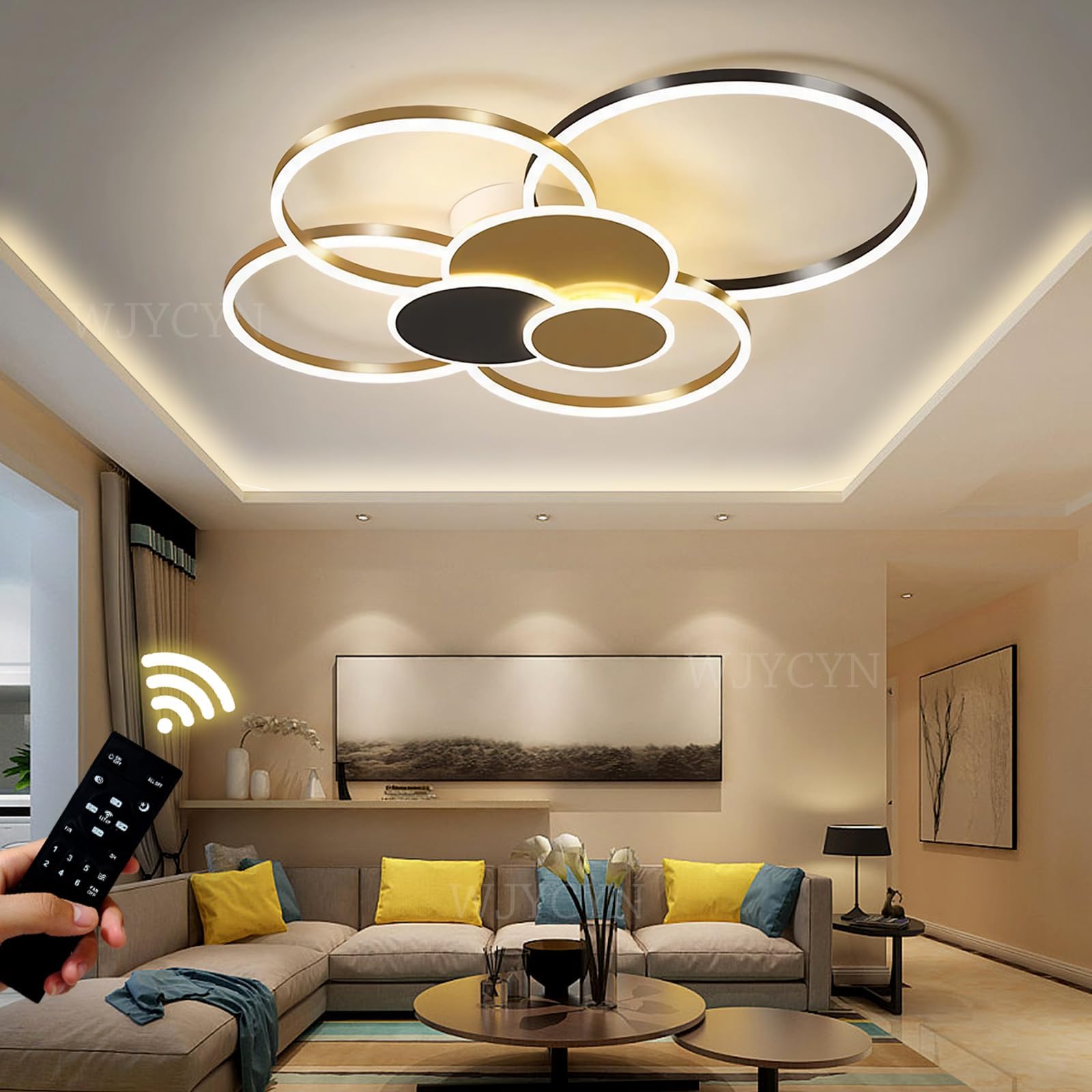 luminaire Plafonnier LED lustre Salon Moderne Éclairage Chambre ...