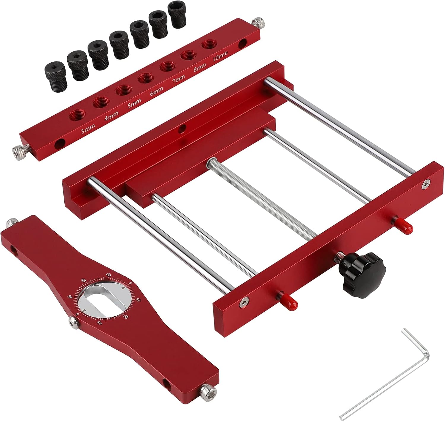 CPROSP Self Centering Dowel Jig, Dowel Jig Kit Woodworking, Mortise ...