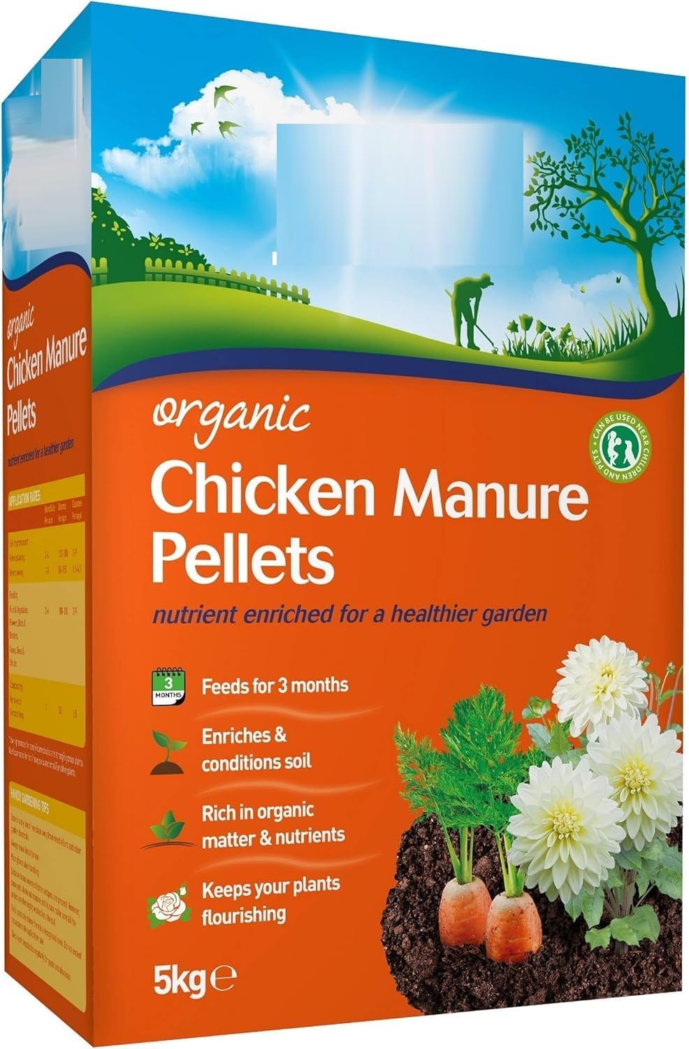 6X Fibrous Chicken Manure Multi Purpose Fertiliser - 15kg bag : Amazon ...