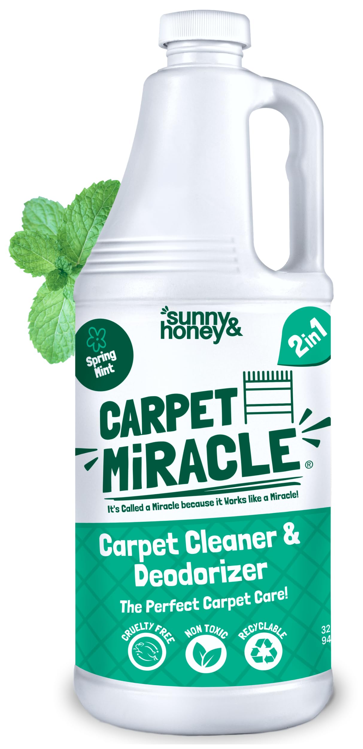 Amazon.com: Sunny & Honey Carpet Miracle - Carpet Cleaner Shampoo ...