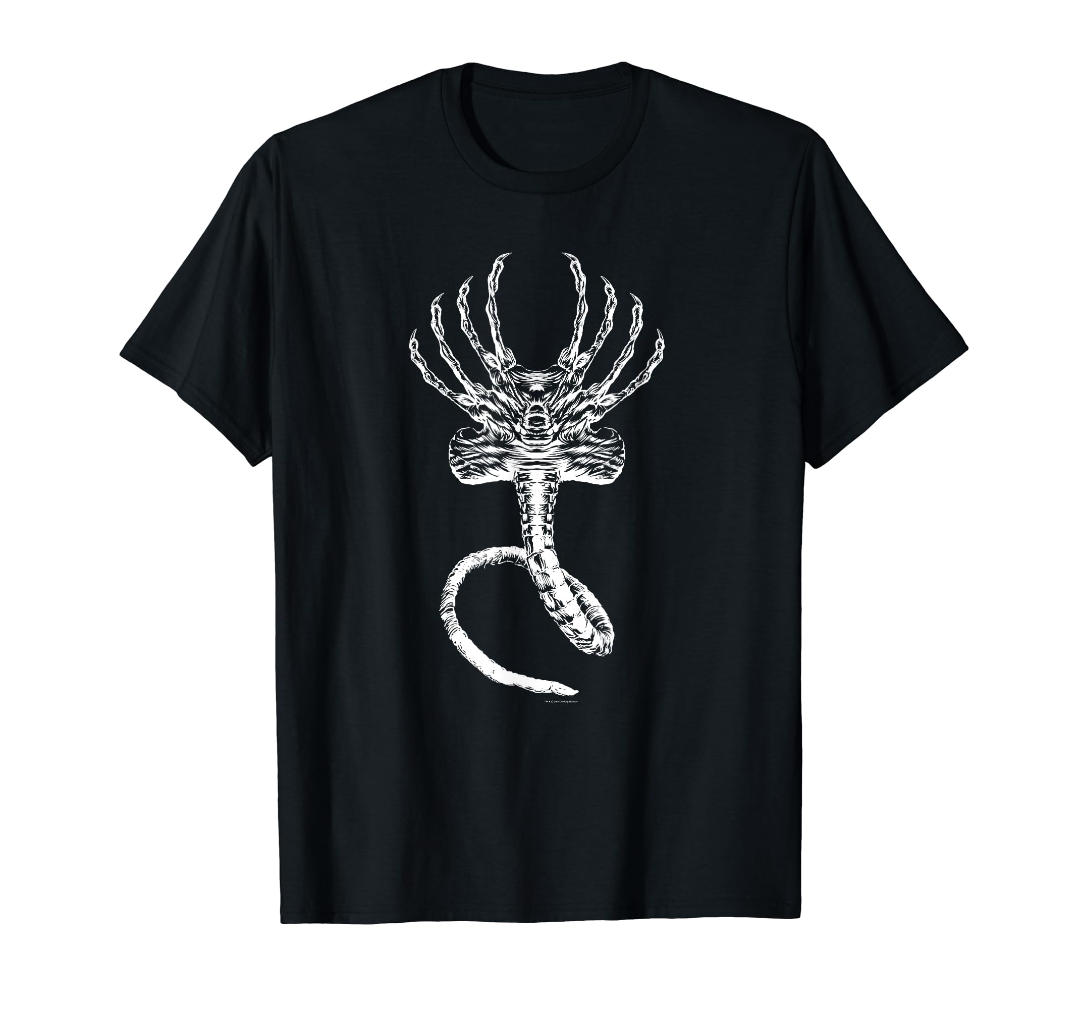 Amazon.com: Alien 45th Anniversary Movie Xenomorph Facehugger Art T ...