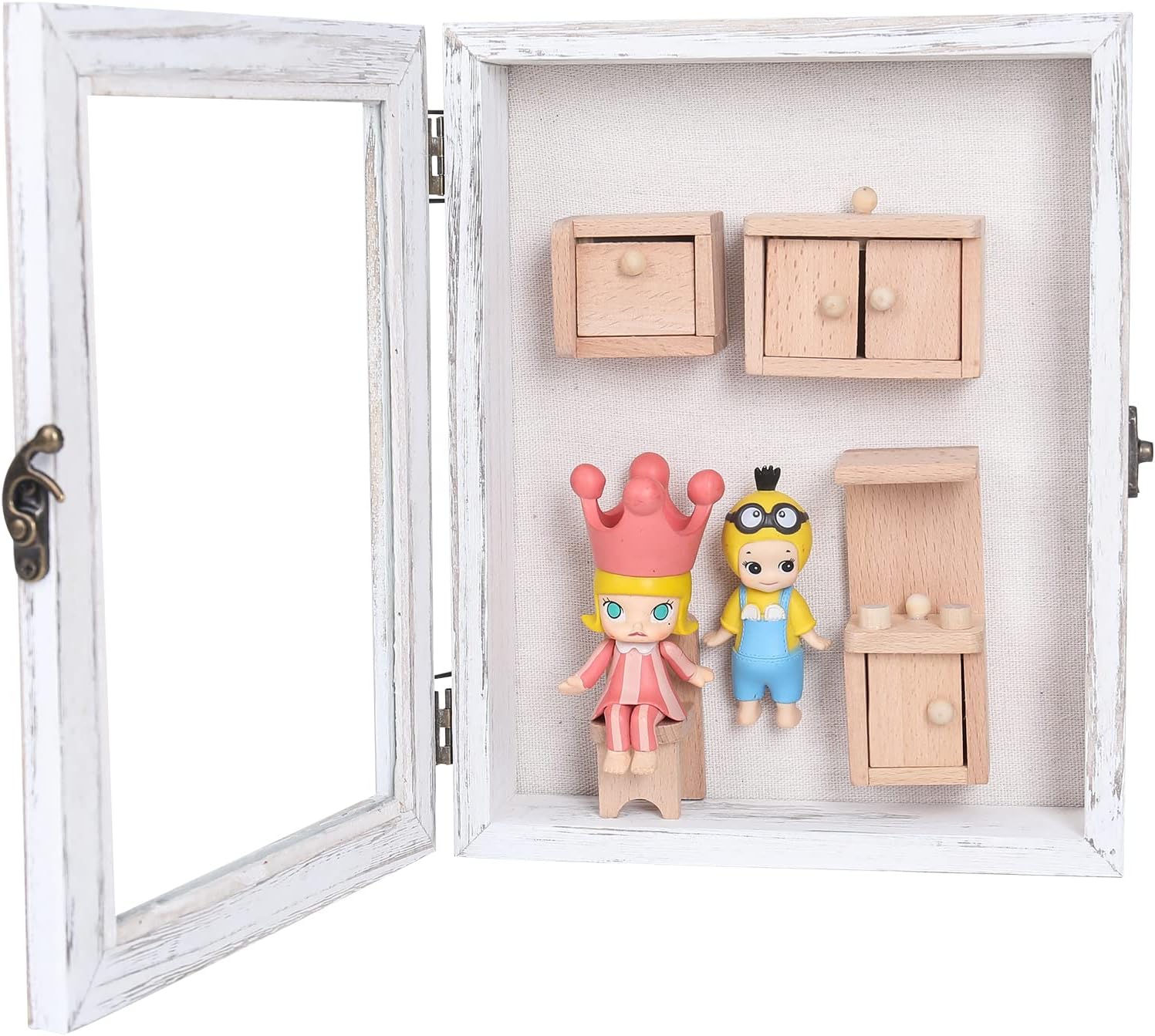 Buy 8x10 Deep Shadow Box Frame 6x8 Shadow Box Display Size with Glass ...