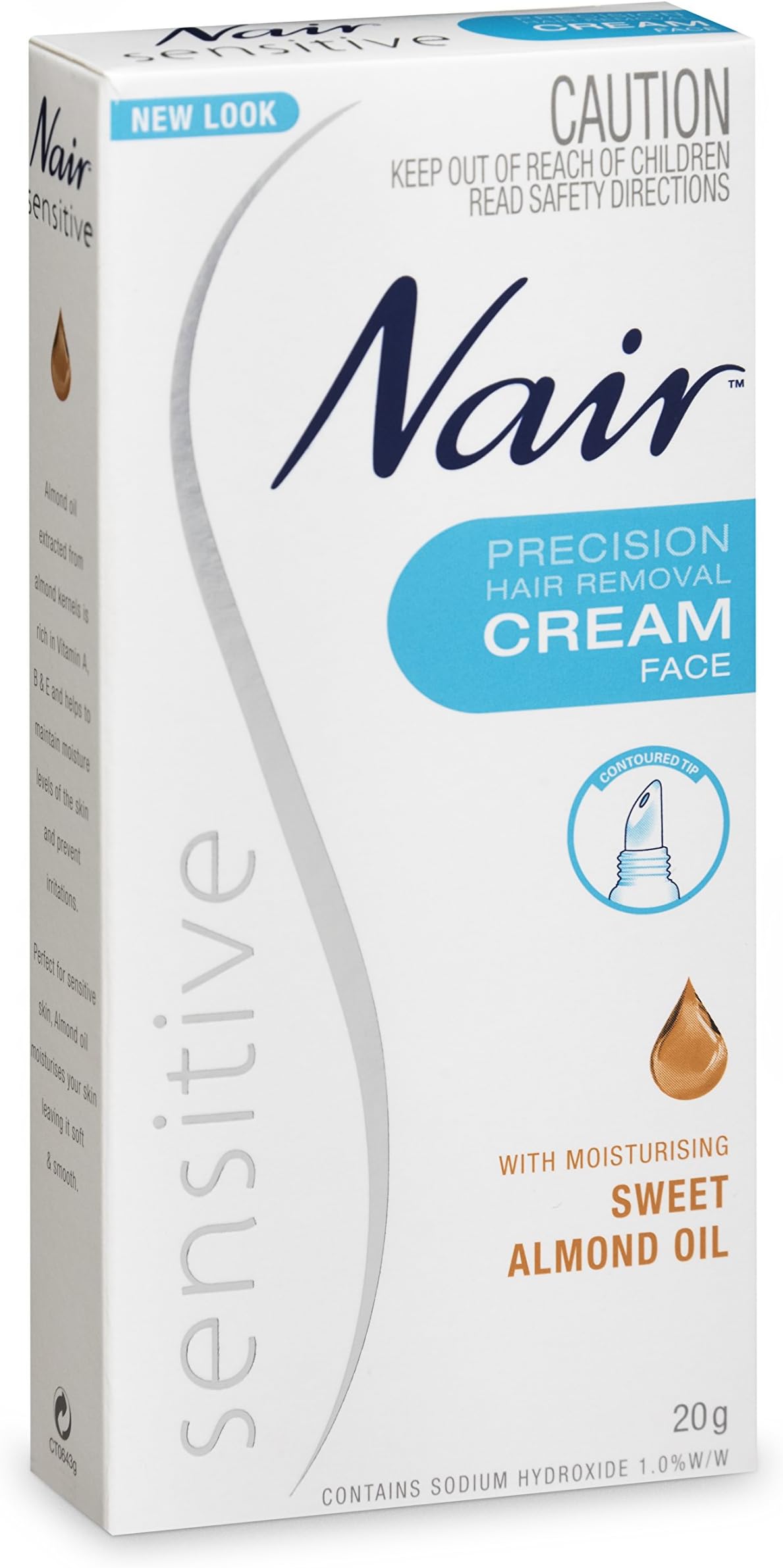 Amazon.com : Nair Hair Remover Moisturizing Face Cream, with Sweet ...