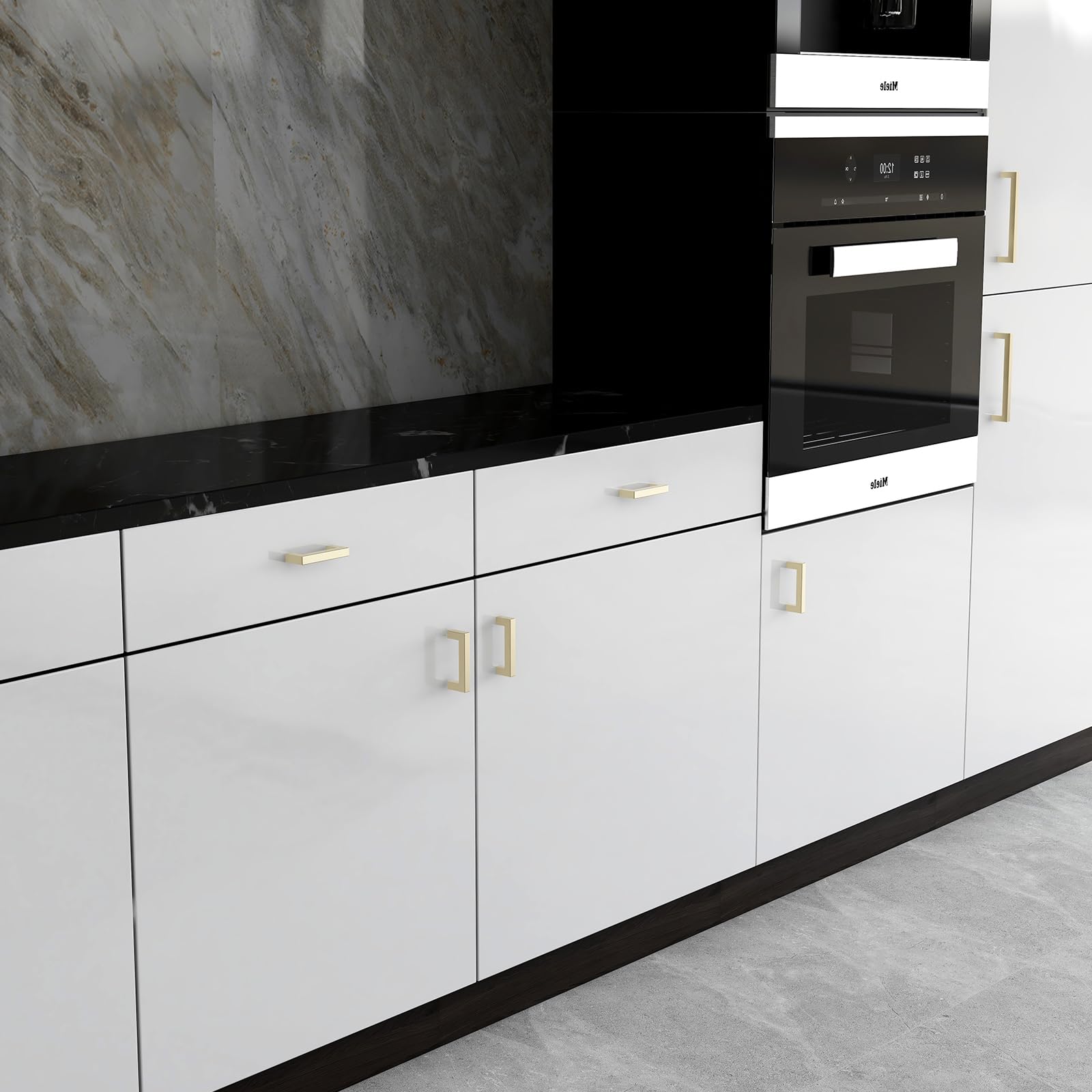 Snapklik.com : 10 Pack Champagne Cabinet Handles 3 Inch Hole To Hole ...