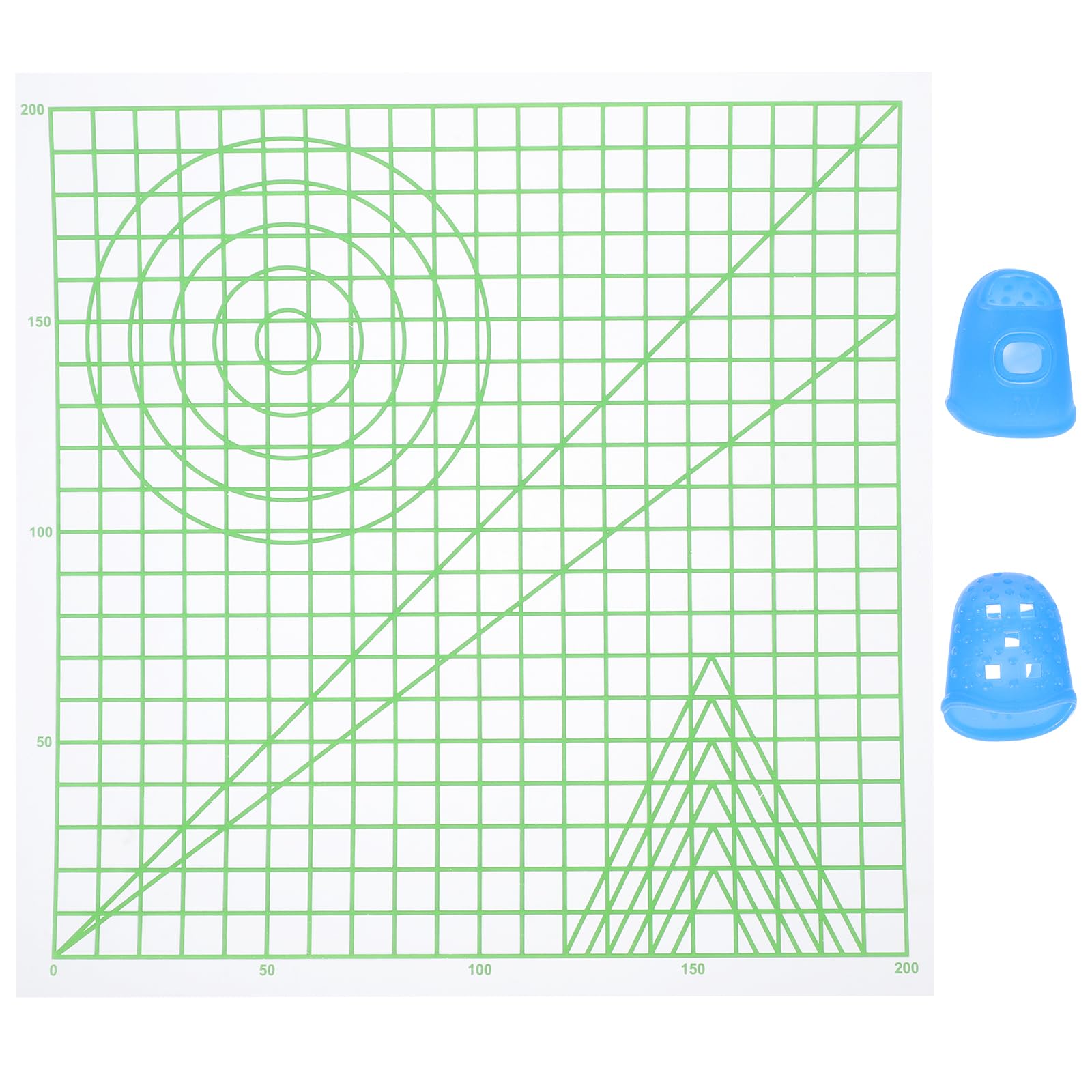 Amazon.com: 2 pcs Printing Pen Mat Drawing Template Pad Finger Covers ...