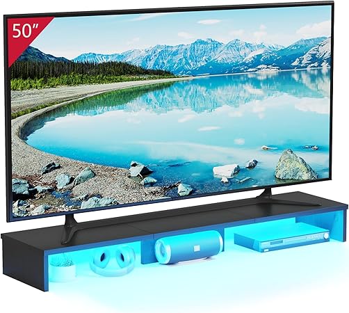 Amazon.com: TV Riser Stand with LED Lights, 42.5" Super Large Monitor ...