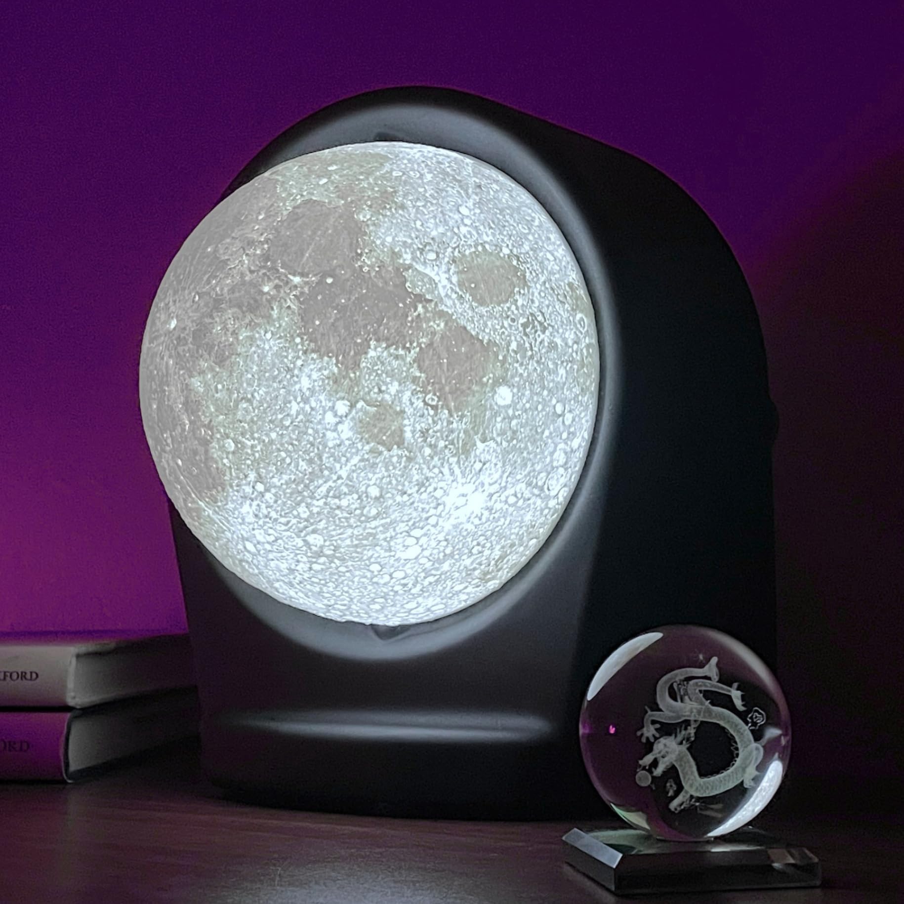 MOONDIAL - Moon Phase Lamp, Lunar Cycle Tracker, 3D Printed Moon Clock ...