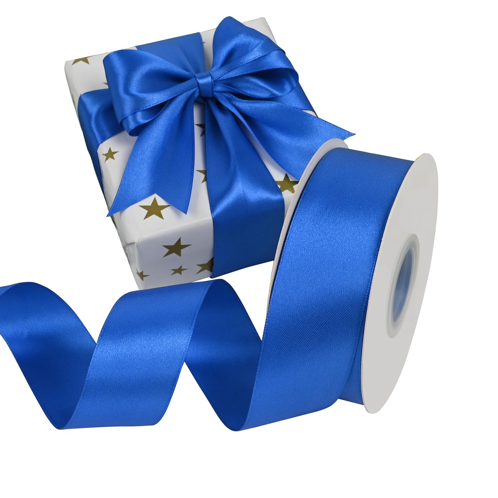 Snapklik.com : Double Face Royal Blue Satin Ribbon 1-1/2 Inch X 50 ...