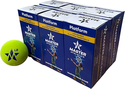 Amazon.com : Master Athletics Low Bounce Platform Tennis Balls (Dozen ...