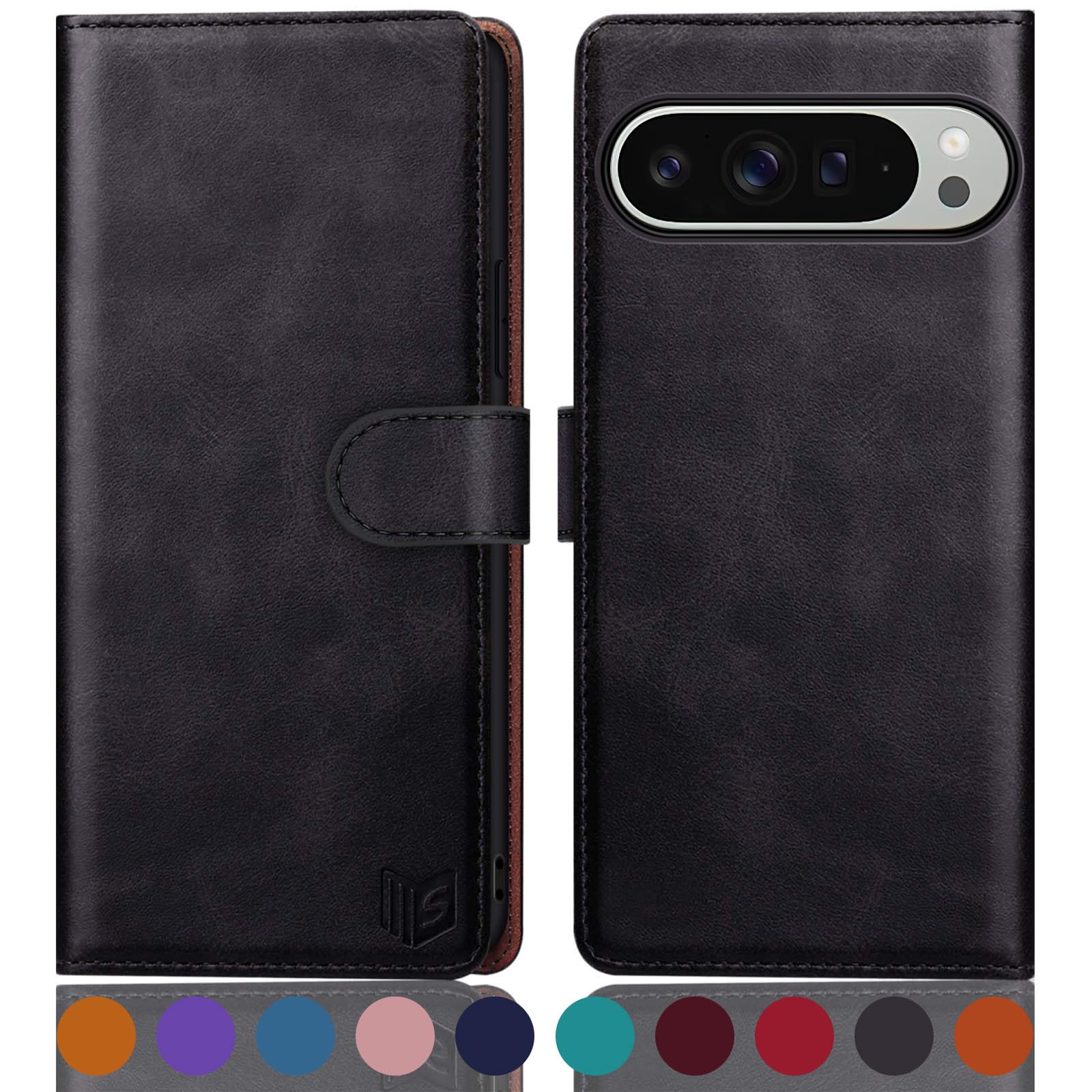 Amazon.com: SUANPOT for Google Pixel 9 Pro XL 6.8" 5G Wallet case with ...