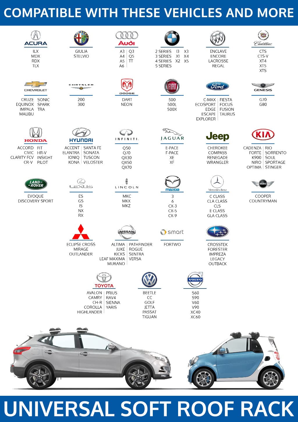 HandiRack - The Original Inflatable Soft Roof Rack - Universal Car and ...