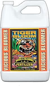 Amazon.com : Hydrofarm FX14020, 1 Gallon Tiger Bloom Fertilizer : Fox ...