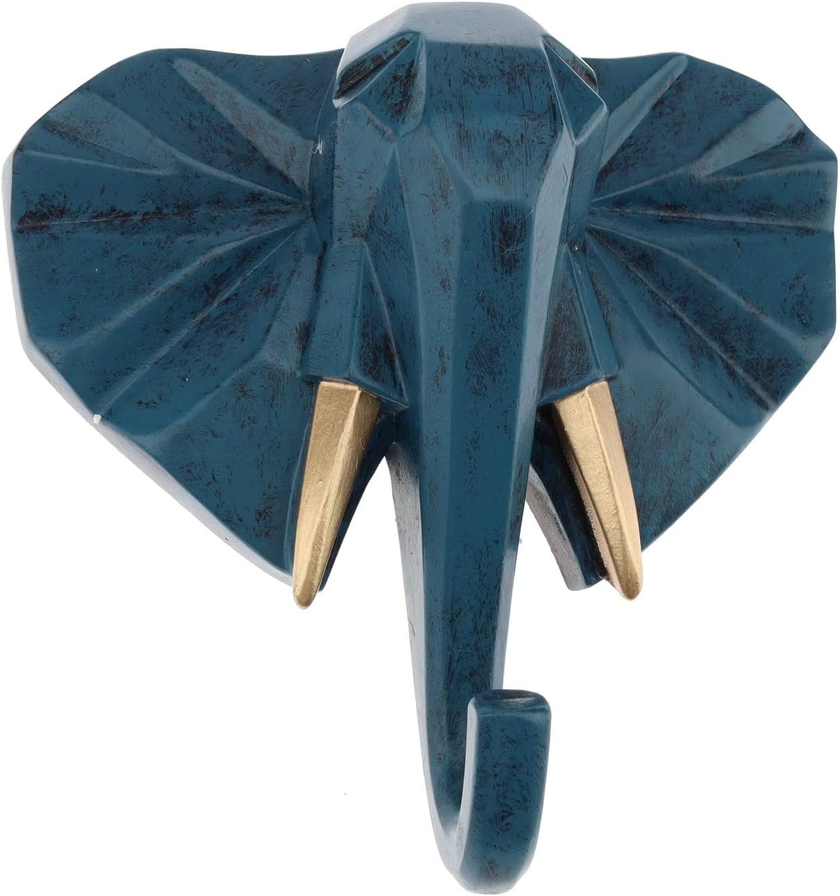 Amazon.com: bouti1583 Single Elephant Head Wall Hanger, Coat Hat Hook ...