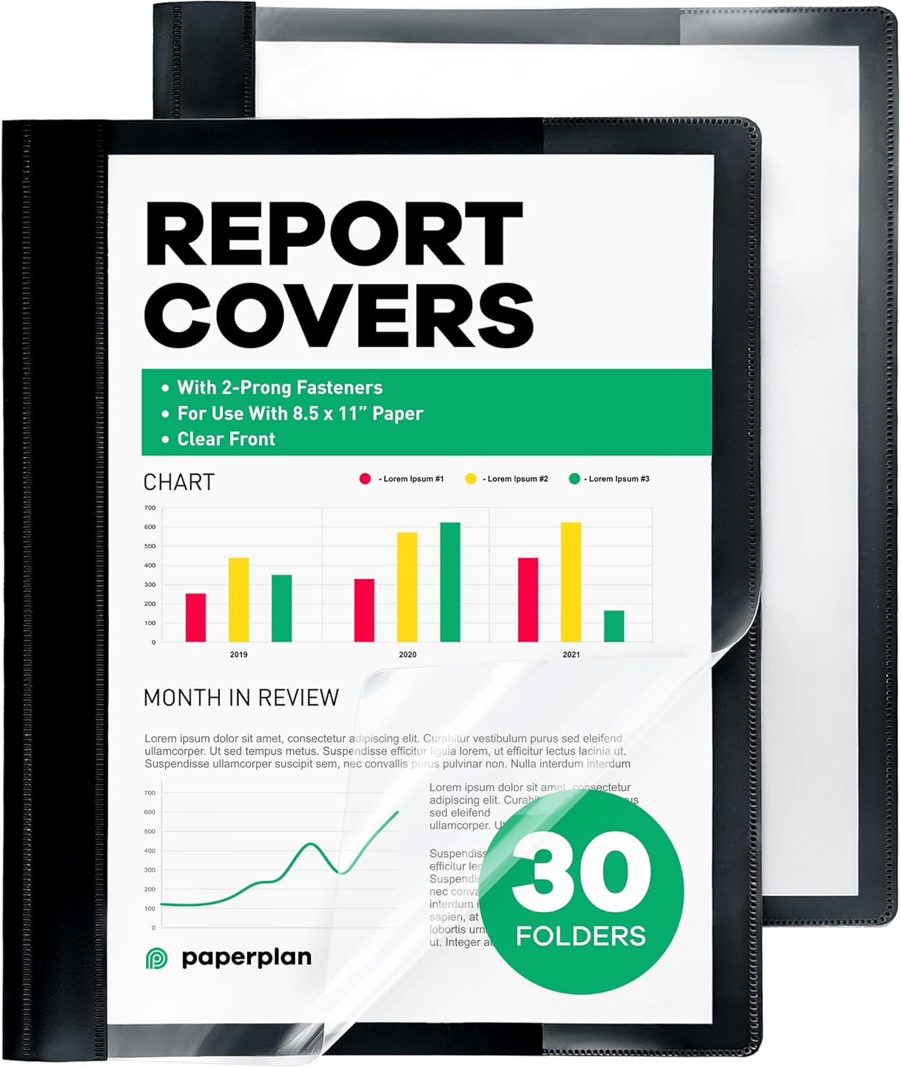 Amazon.com: Report Covers - Presentation Folders - Clear Folder Front ...