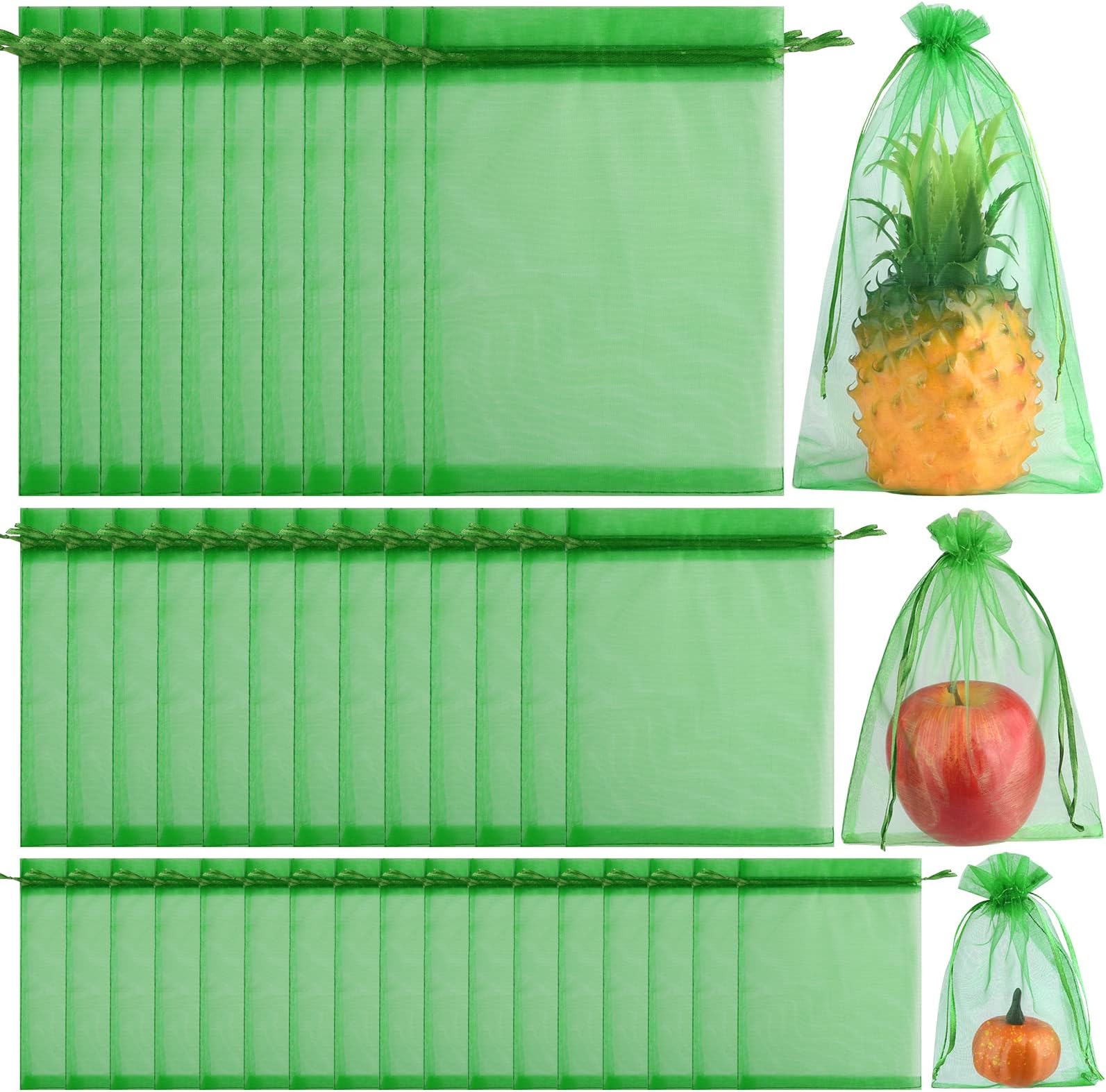 Amazon.com : Fruit Protection Bags 6"×9" Green Fruit Netting Bags with ...
