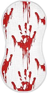 Amazon.com: MCHIVER Bloody Handprint Horror Burp Cloths for Baby Boy ...