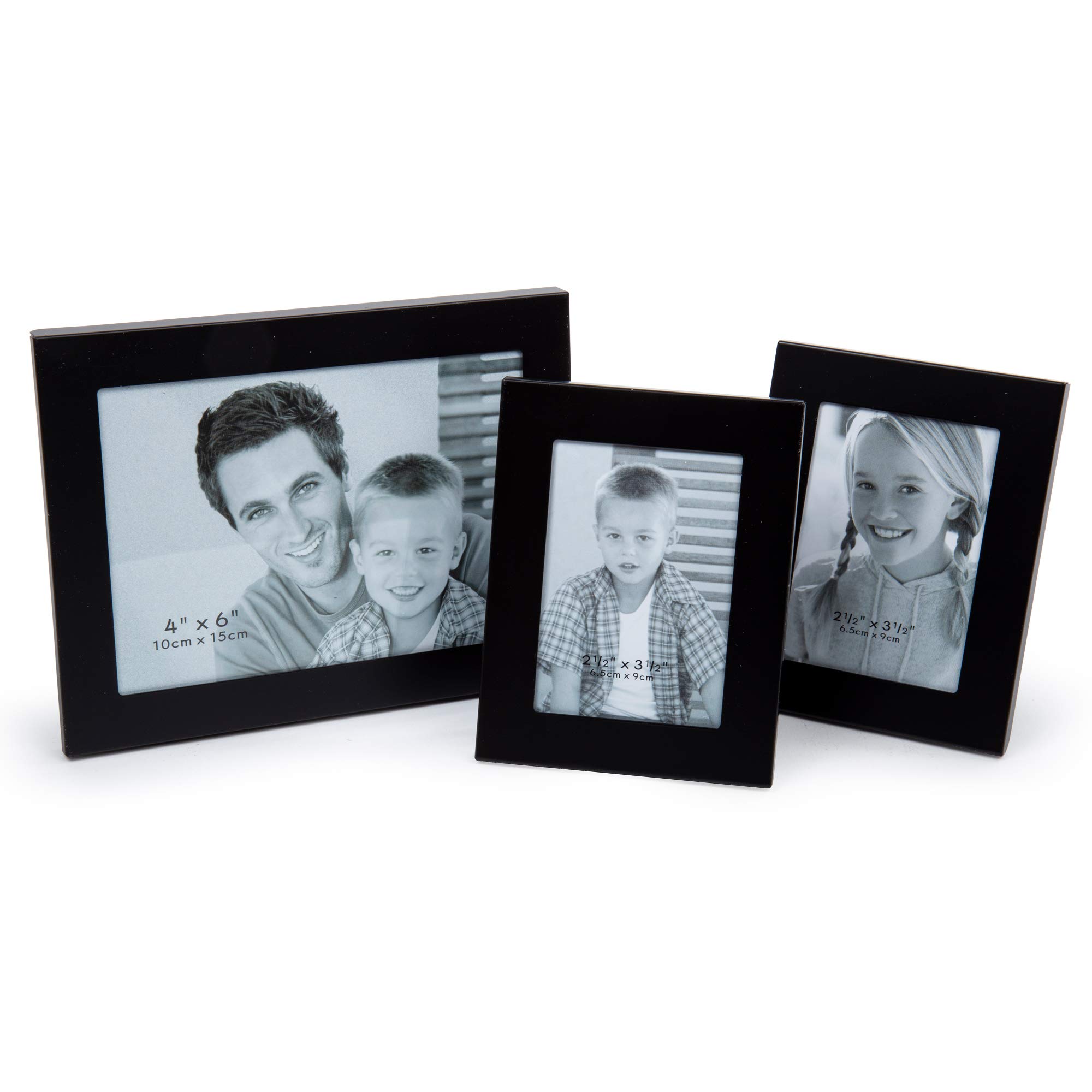 Truu Design 3-Piece Classic Minimalist Metal Gallery Collage Poto Frame ...