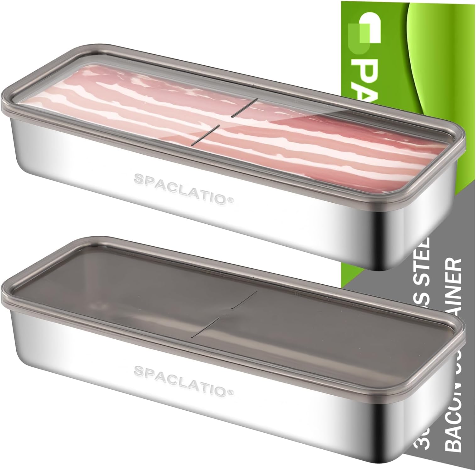 Amazon.com: Maxcheck 1 Pack Bacon Container for Refrigerator 304 ...