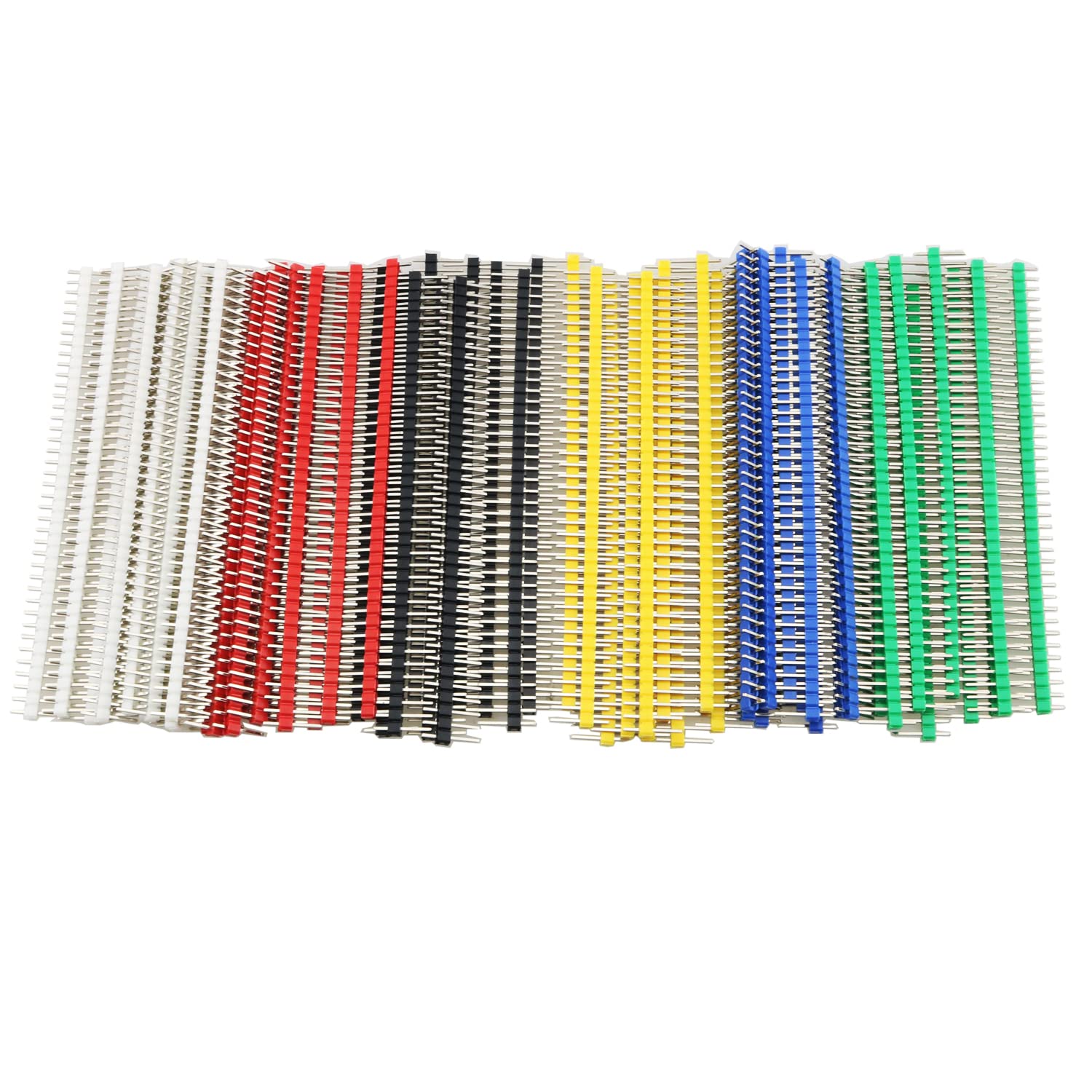 Amazon.com: JJHXSM 60pcs Break Away Headers 2.54 mm Male Pin Header ...