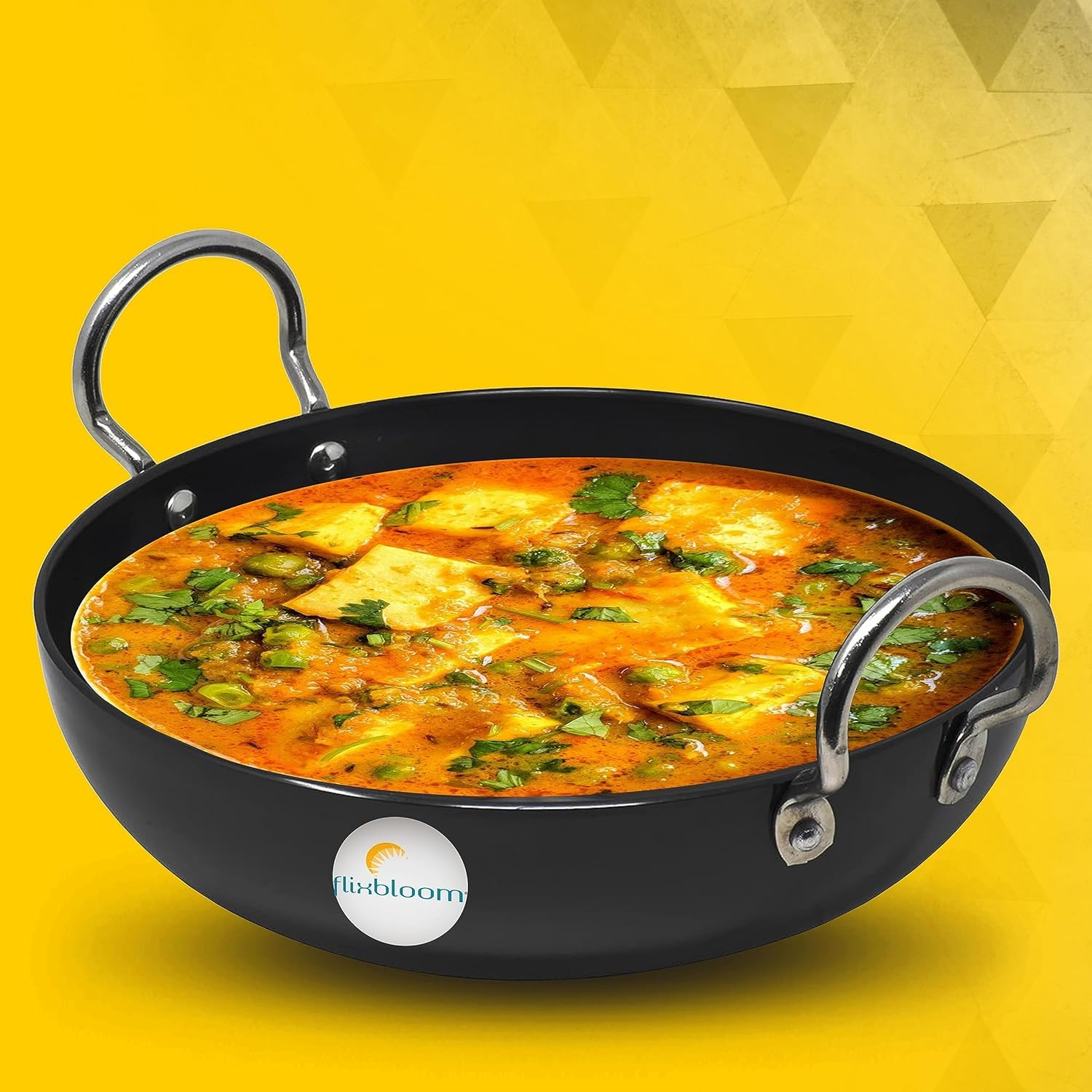 FLIXBLOOM Edge Black Hard Anodized Induction Base Bottom Cookware Set ...