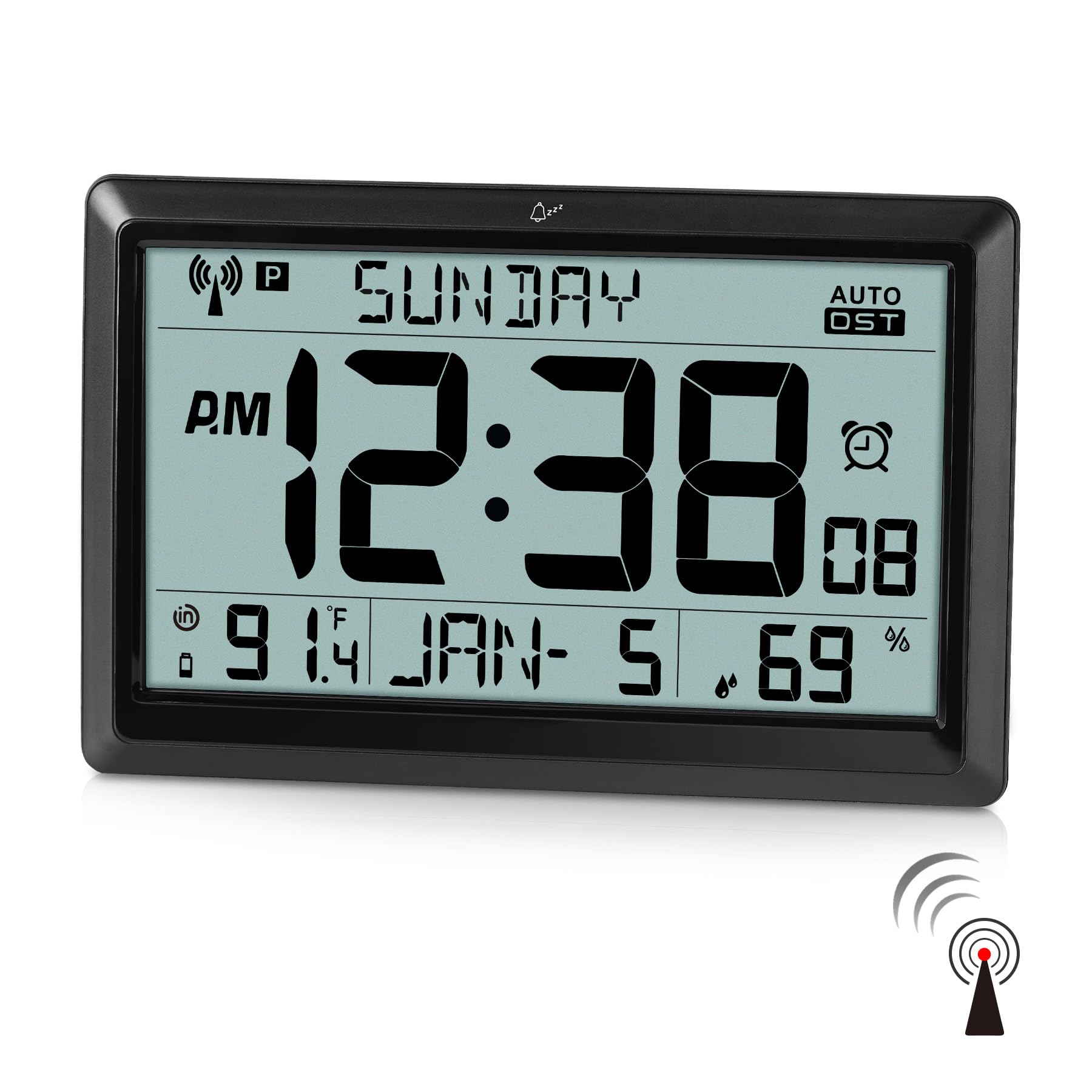 Amazon.com: SZELAM Atomic Clock,10.5" Large Display Digital Wall Clock ...