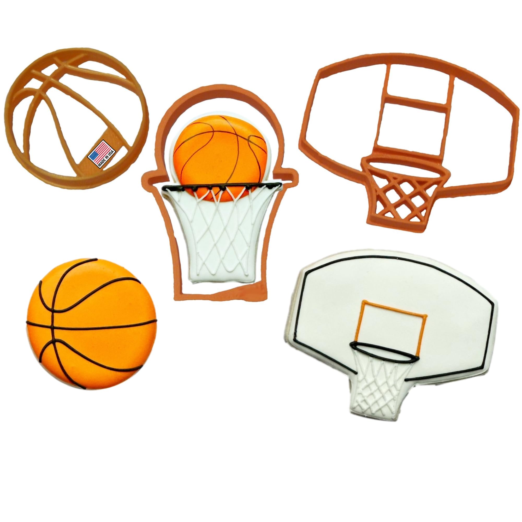 Amazon.com: BASKETBALL COOKIE CUTTERS American Hoops Sport Basketball ...