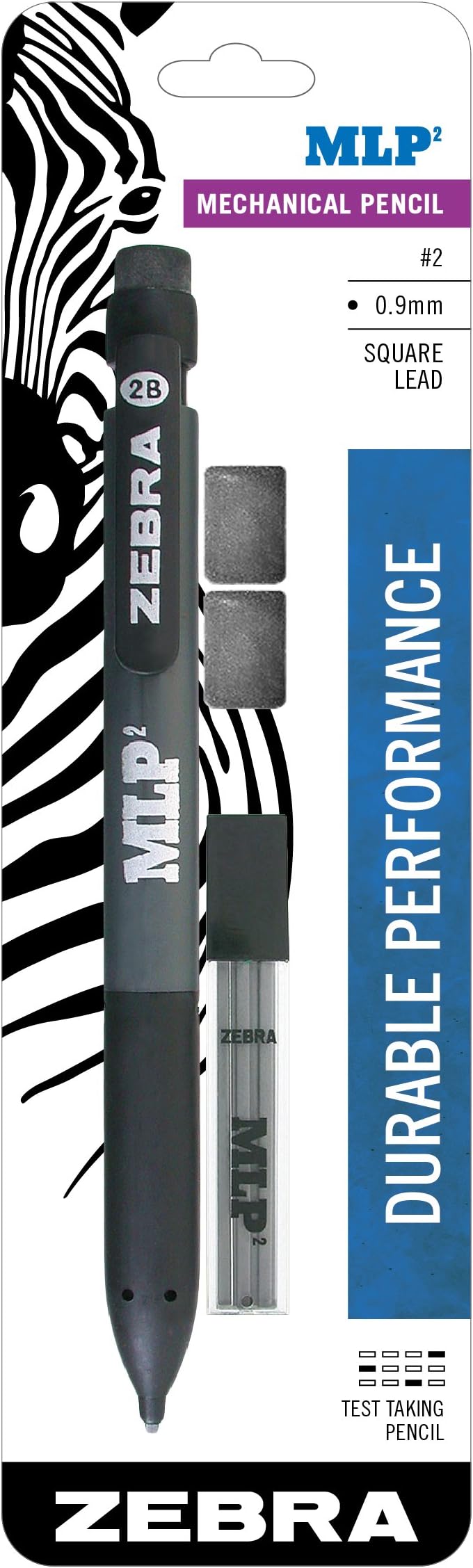 Amazon.com : Zebra Pen MLP2 Mechanical Pencil, Bold 0.9mm Lead, Extra ...