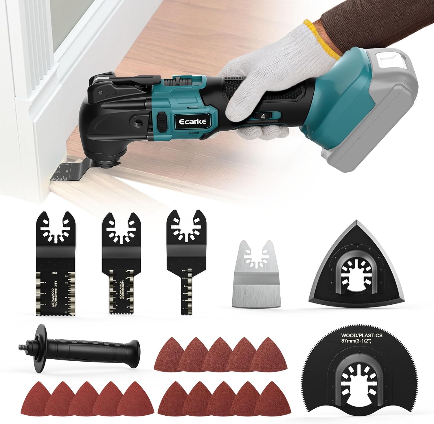 Ecarke Cordless Oscillating Multi-Tool for Ma-Kita 18V Battery ...