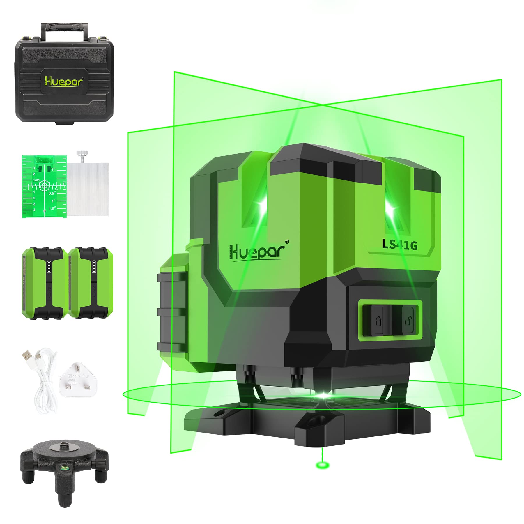 Huepar Multi Line Laser Level Four Vertical And One 360 Horizontal huepar-multi-line-laser-level-four-vertical-and-one-360-horizontal