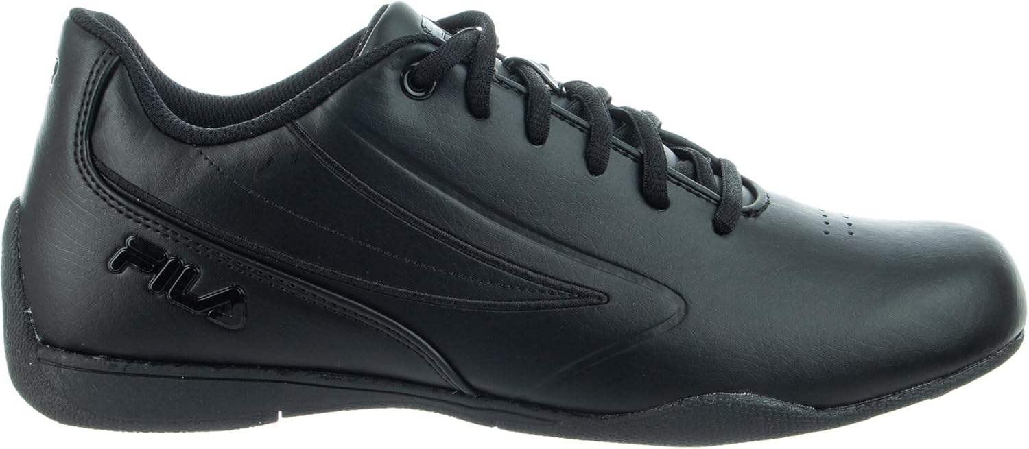 Amazon.com | Fila Forlani Outline Flag Mens Motorsports Sneakers, Black ...