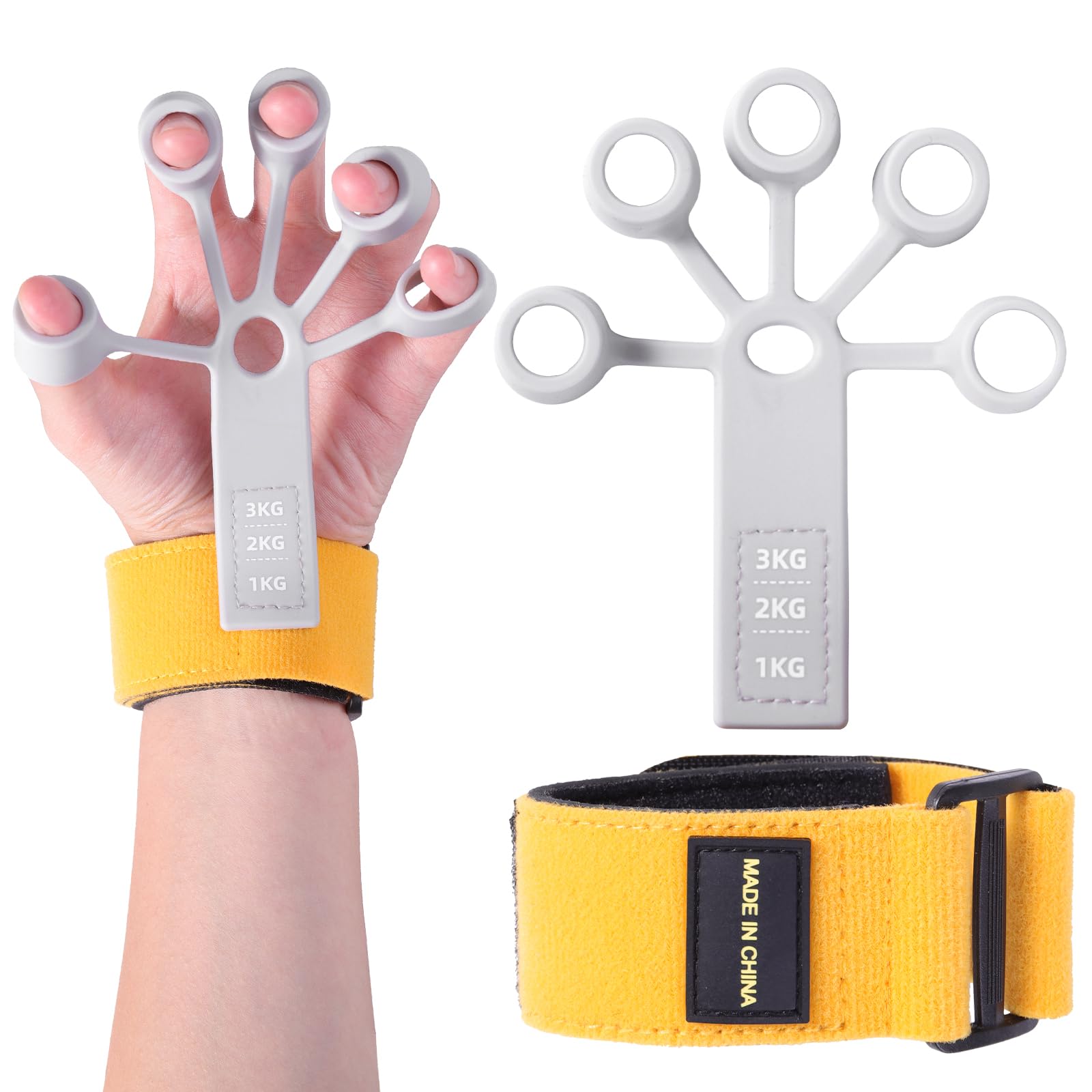 Amazon.com : FAMJOALE Forearm and Grip Strength Trainer, Finger and ...
