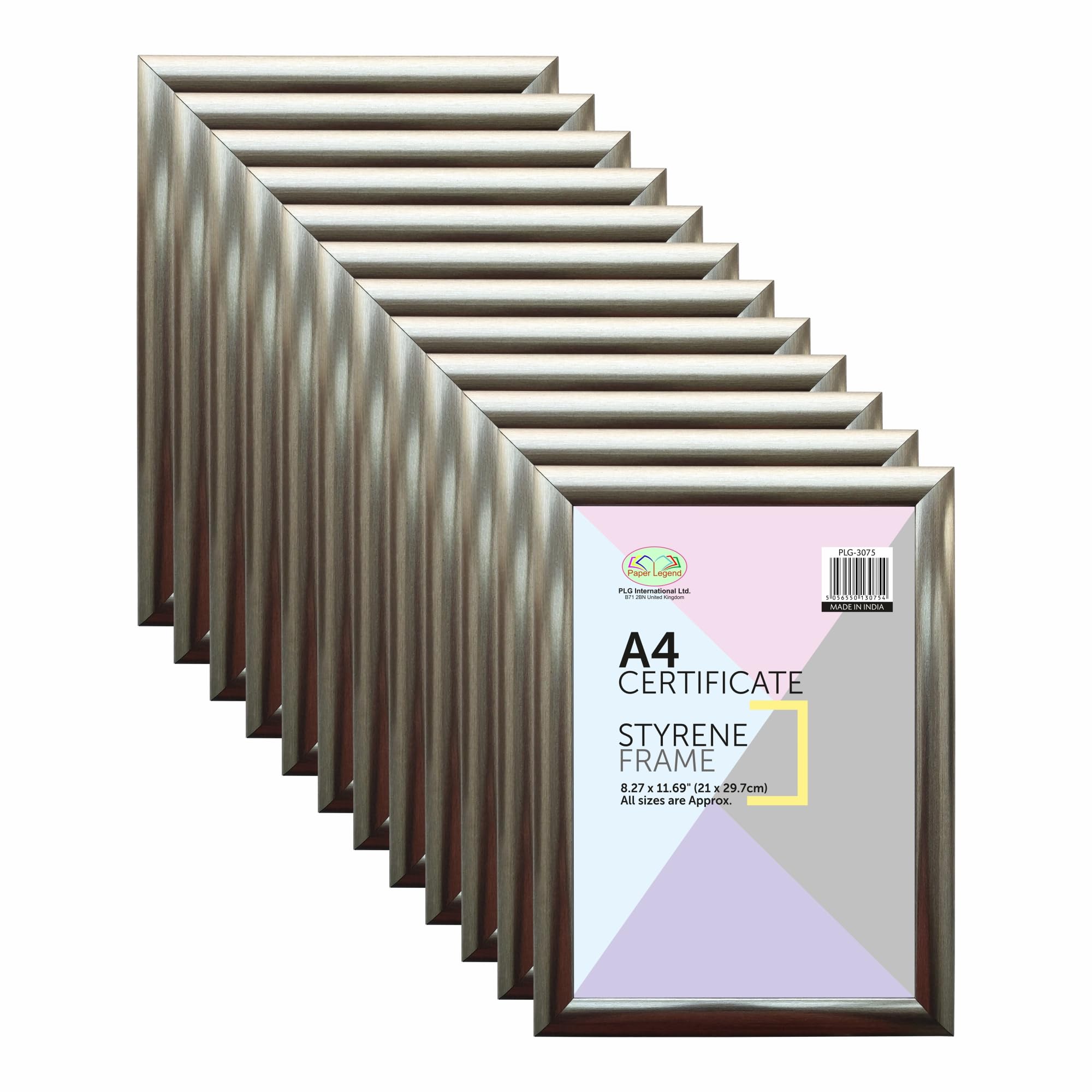 (Set of 12) - A4 Silver Photo Frame Styrene Front A4 Size Picture ...