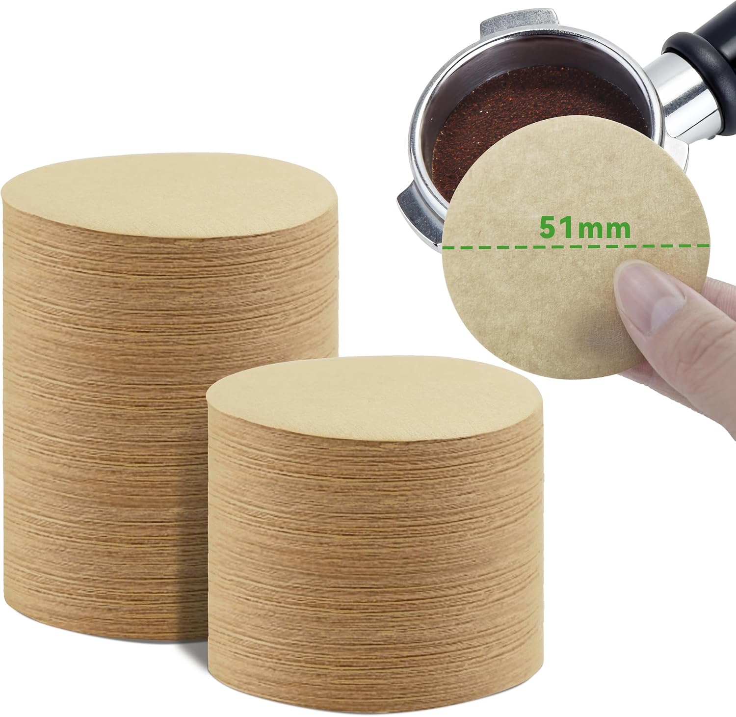 Amazon.com: 1000 Pcs Coffee Paper Filter for Espresso Coffee Maker ...