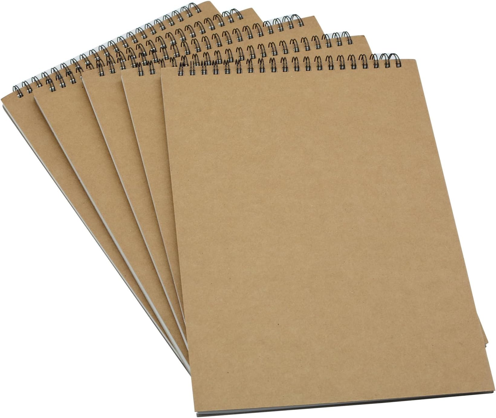 Amazon.com : 5 Pcs 16K Sketchbook, Spiral Sketch Pads, 30 Sheets (60 ...