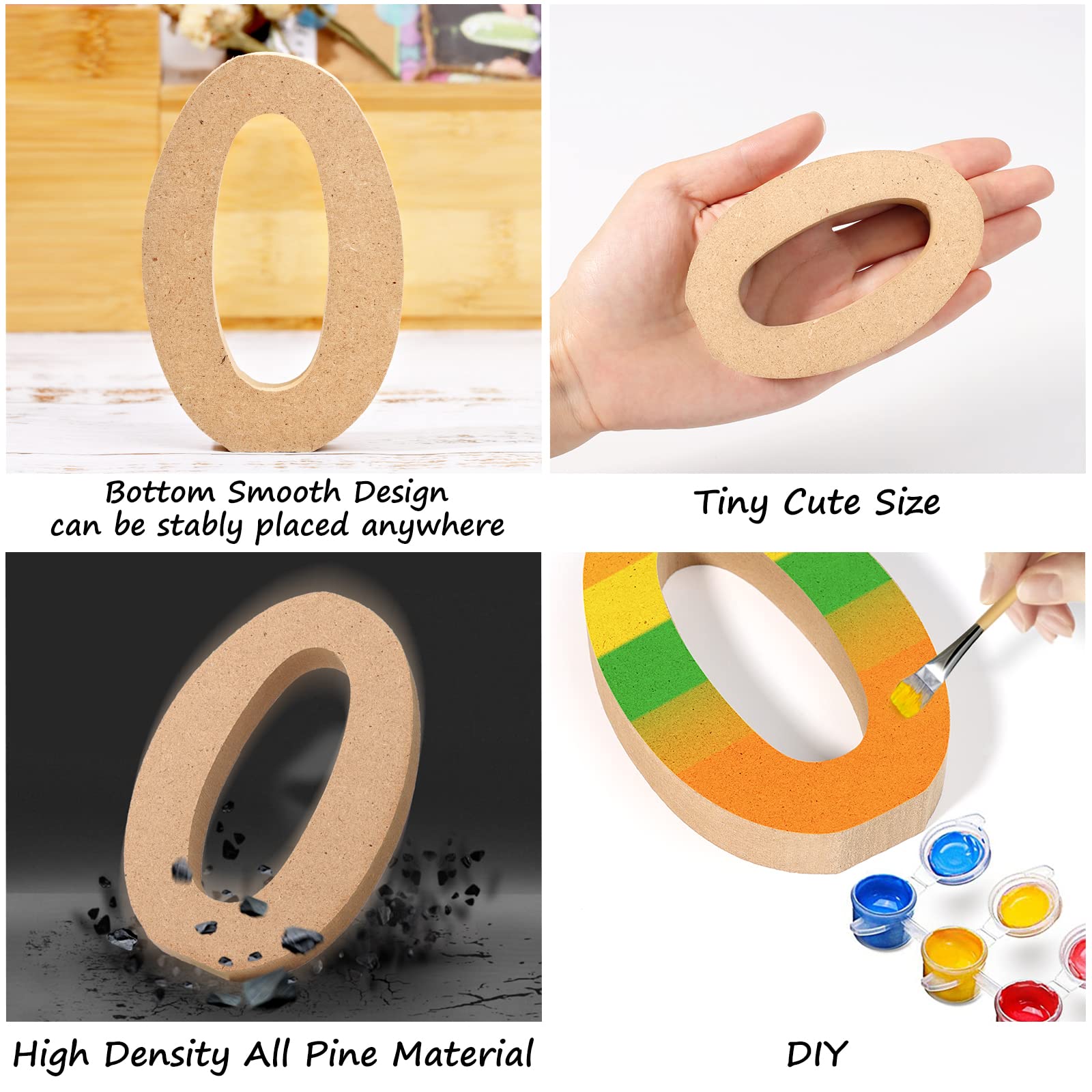 Snapklik.com : 4 Inch Wooden Numbers Wooden Numbers For Wall Decor ...