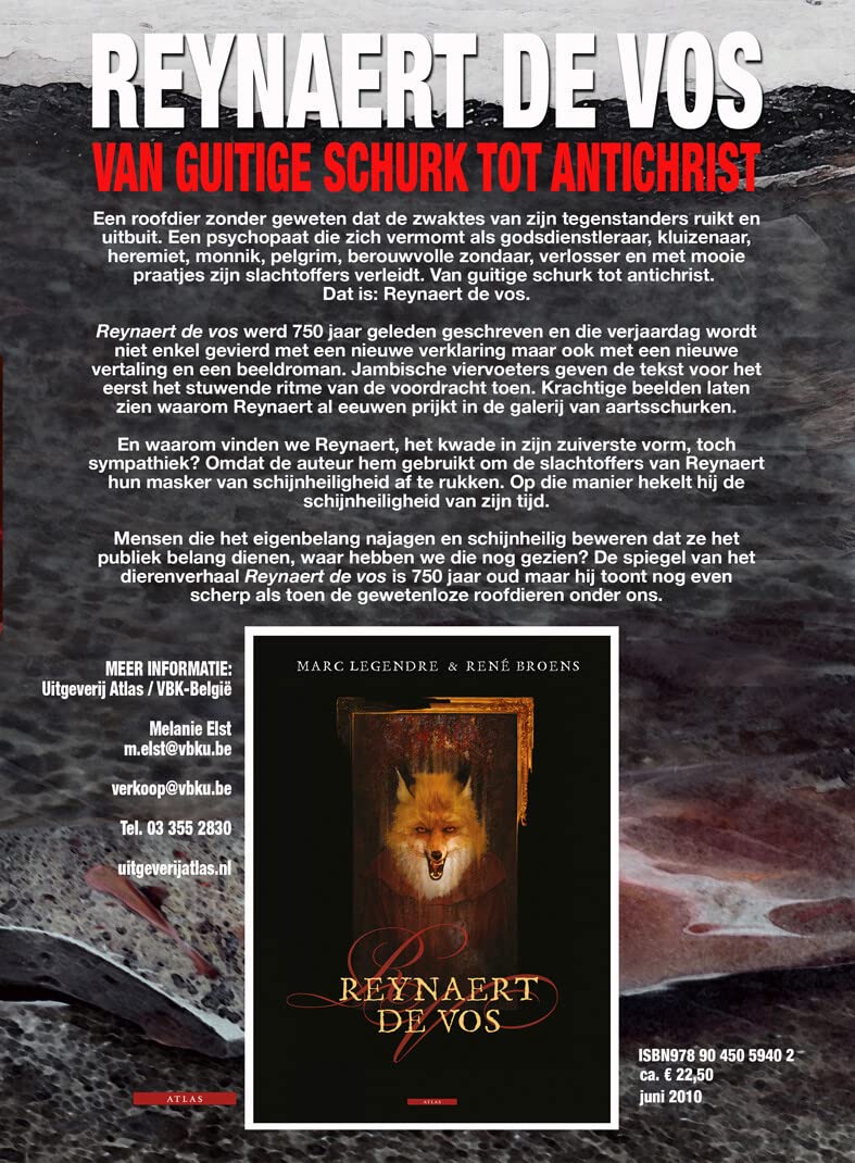 Reynaert de vos : Legendre, Marc, Broens, René: Amazon.es: Libros