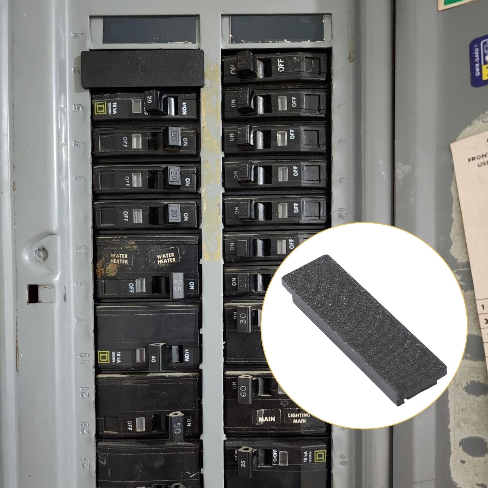 Snapklik.com : EAORBD Square Breaker Panel Cover For Schneider Electric ...