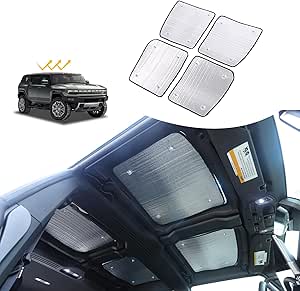 Amazon.com: for Hummer EV Accessories Sunshades Roof 4 Glass Roof Heat ...