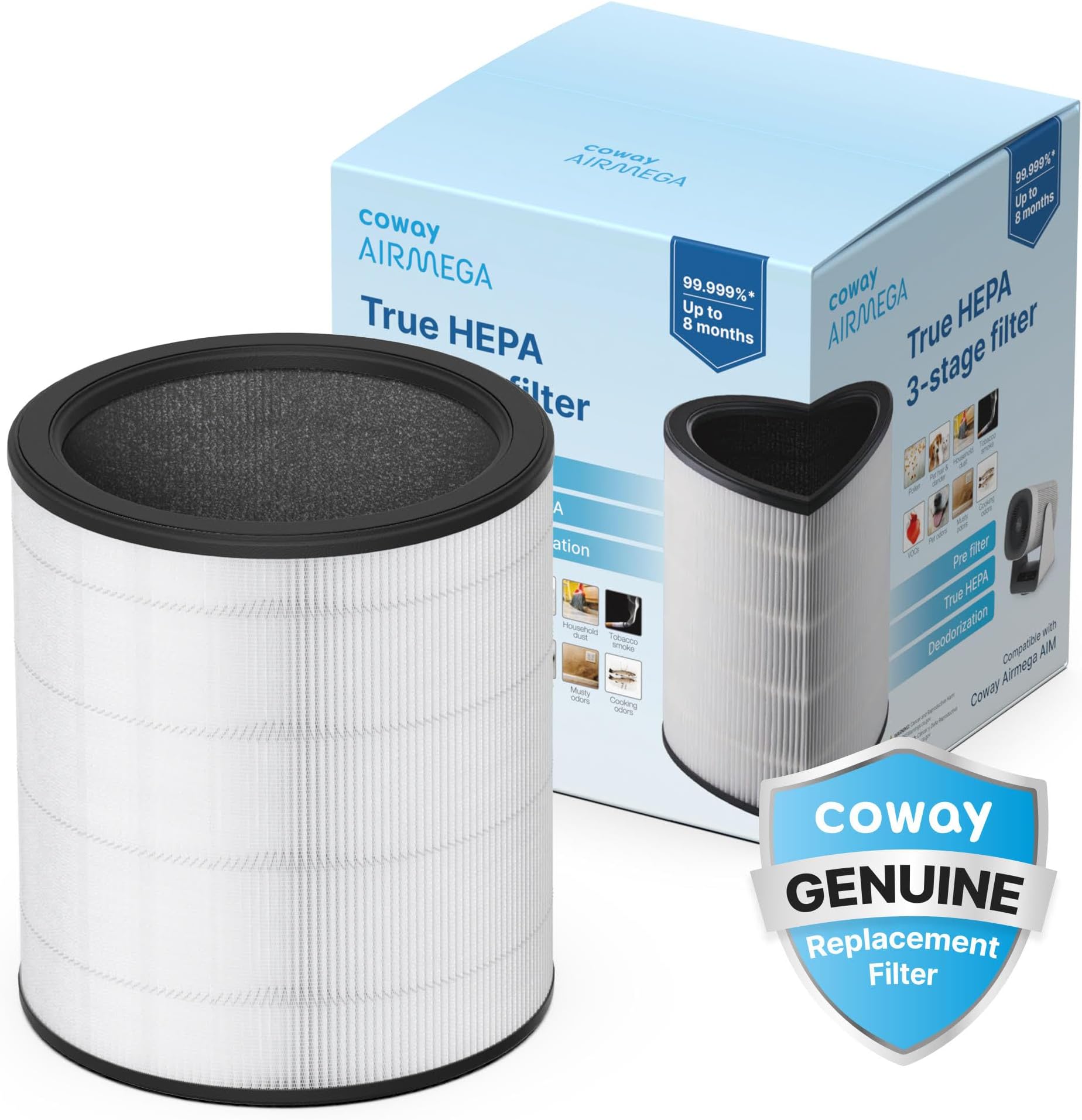 Amazon.com: Coway Airmega Aim Air Purifier Replacement Filter Set, True ...